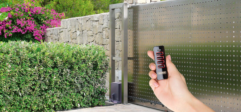 Programming a handheld transmitter to a SOMMER sliding gate operator ...